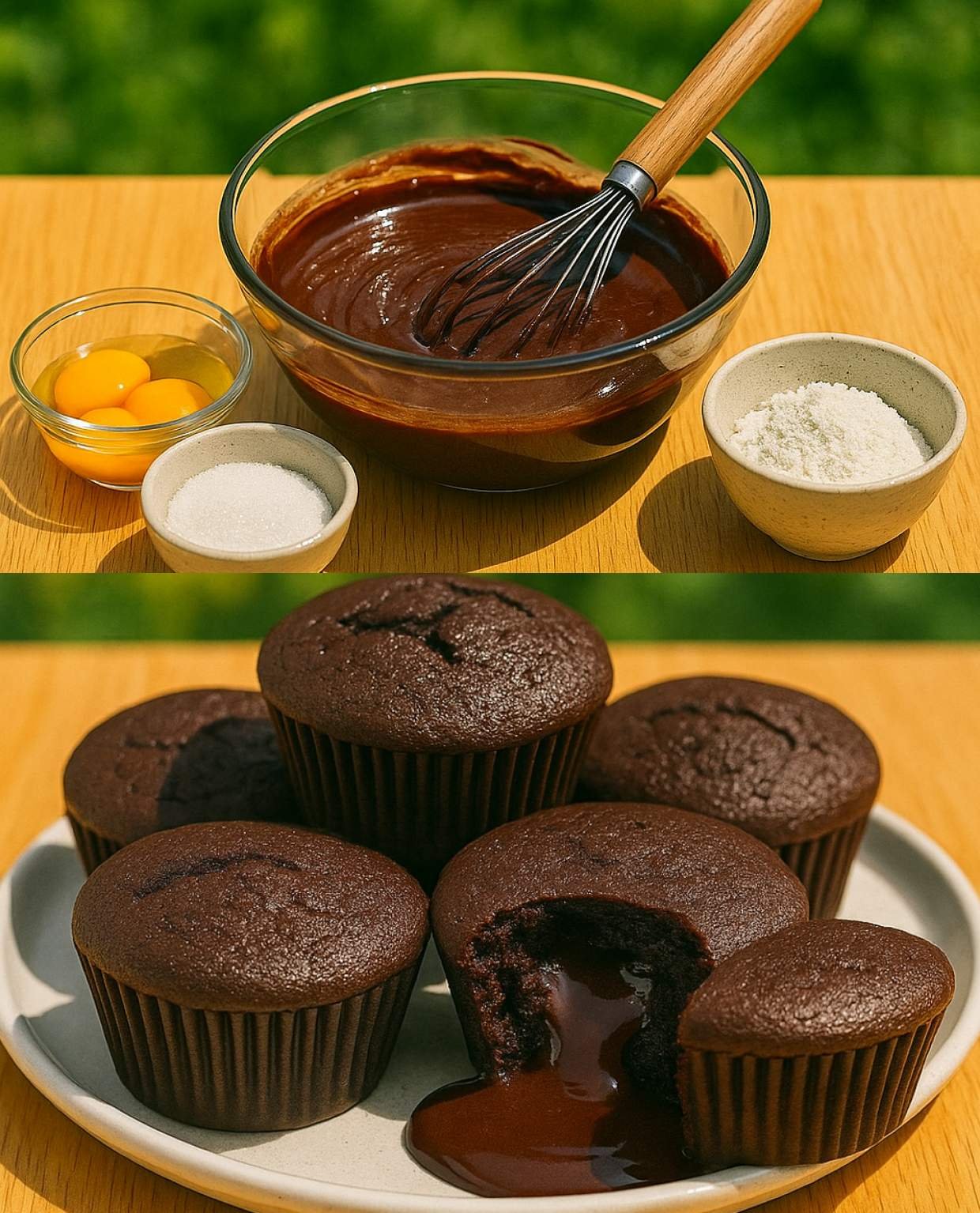 Molten Chocolate Lava Cakes with Cake Flour - Delicious Recipe