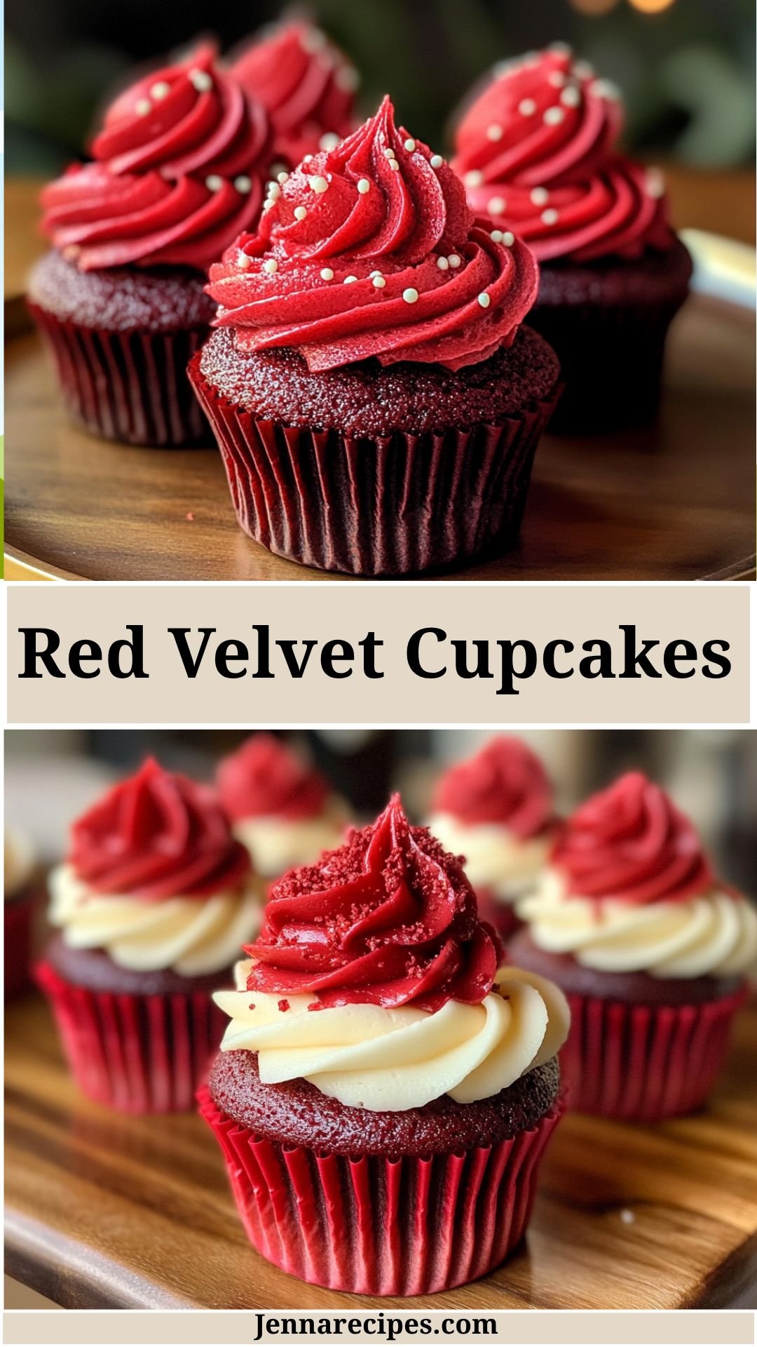 Red Velvet Cupcakes with Buttercream Frosting Recipe - Delicious Recipe