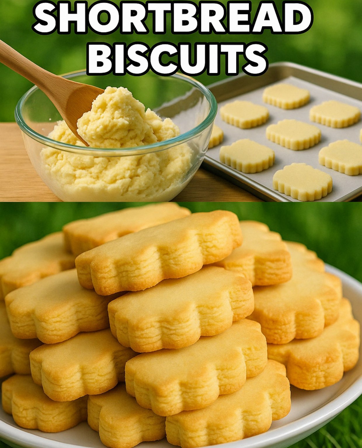 Soft and Buttery Shortbread Biscuits Recipe - Delicious Recipe