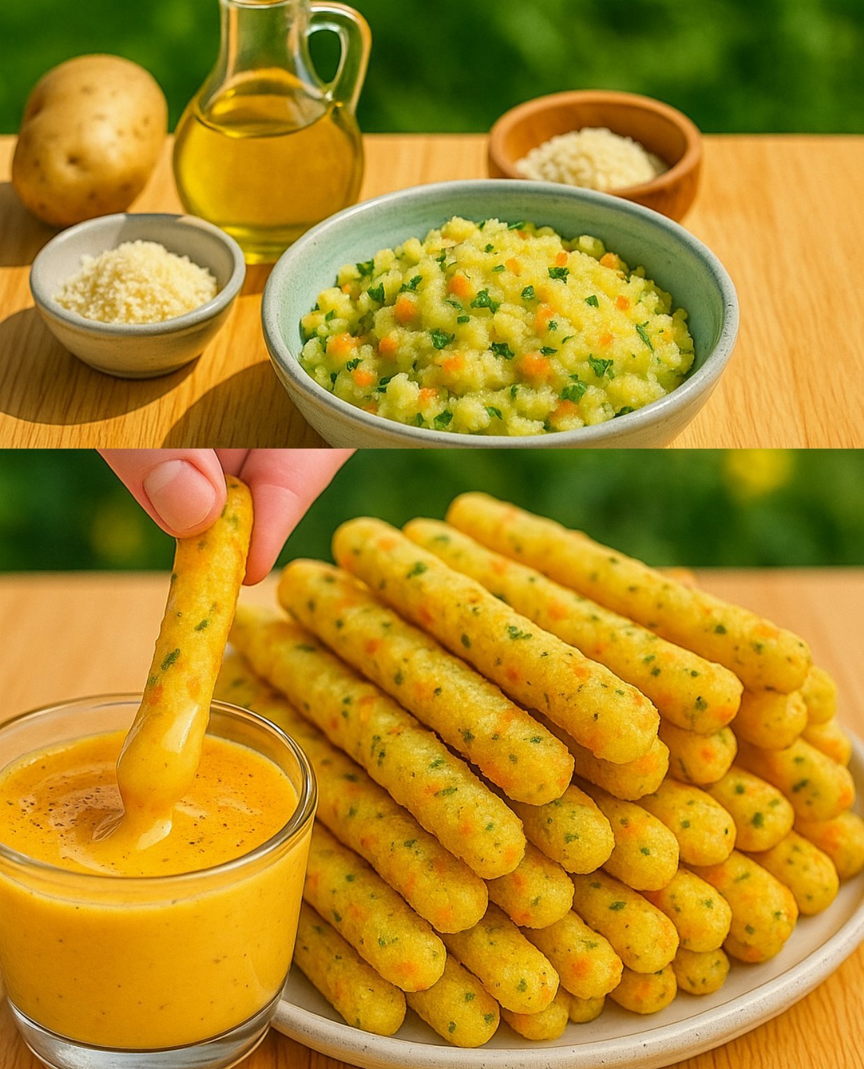 Crispy Veggie Potato Sticks Recipe - Delicious Recipe