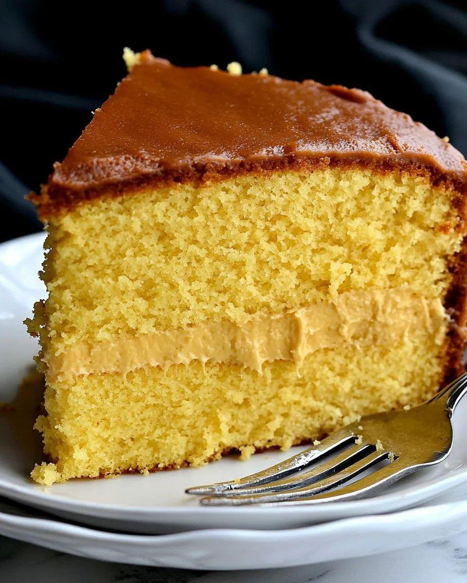 Classic Moist Yellow Cake - Delicious Recipe